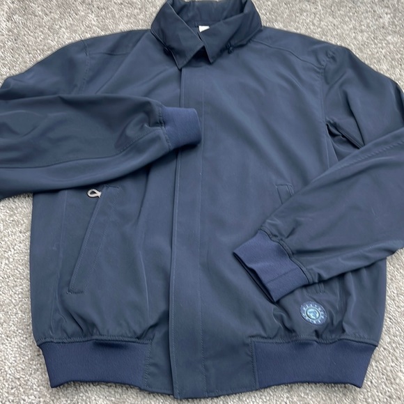 Weather Point | Jackets & Coats | Weather Point Dark Navy Zip Up Rolled ...